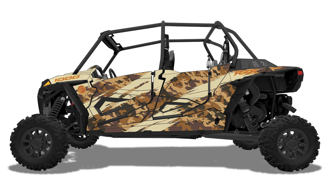 Polaris UTV Wraps | Custom RZR Graphics | Polaris Ranger Camo Wrap