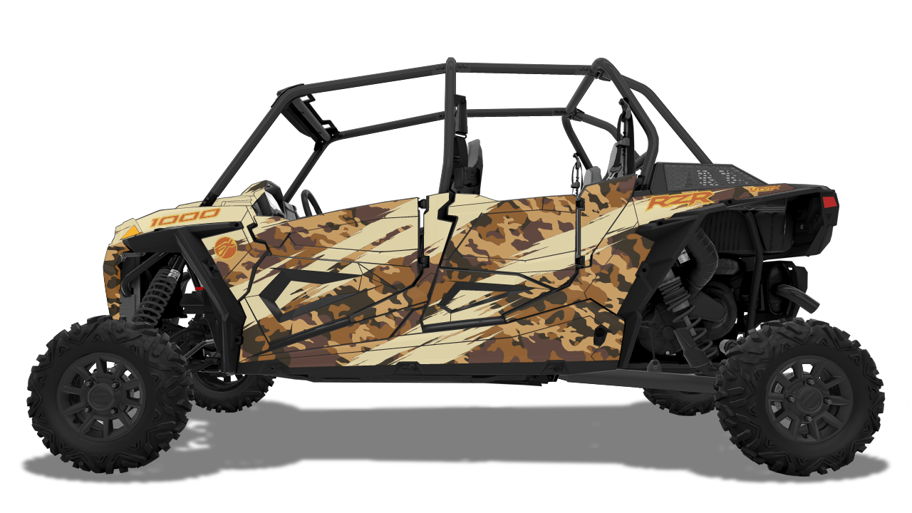 Polaris UTV Wraps | Custom RZR Graphics | Polaris Ranger Camo Wrap
