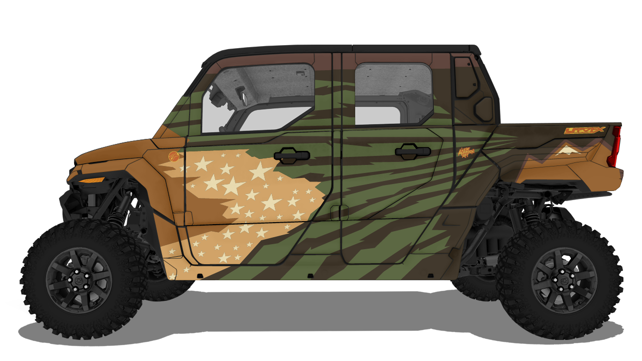 Polaris UTV Wraps | Custom RZR Graphics | Polaris Ranger Camo Wrap