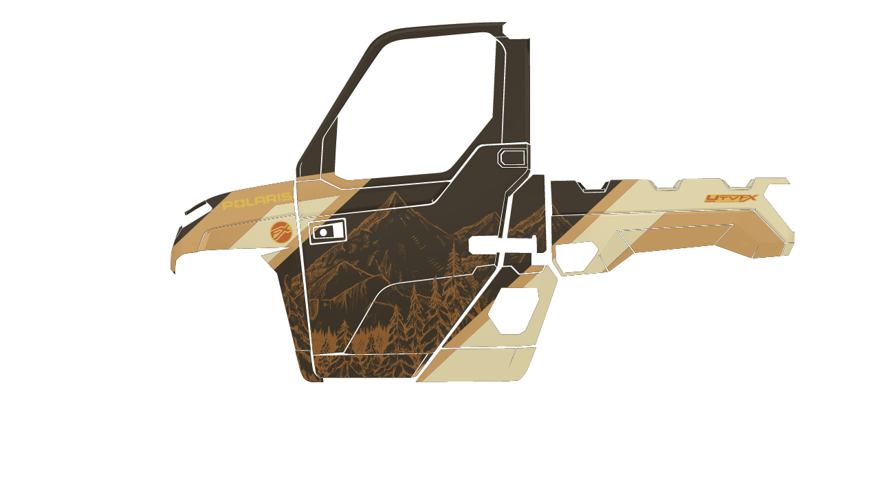 Ranger XP 1000 2-Door [2018+] | UTVFX Graphics